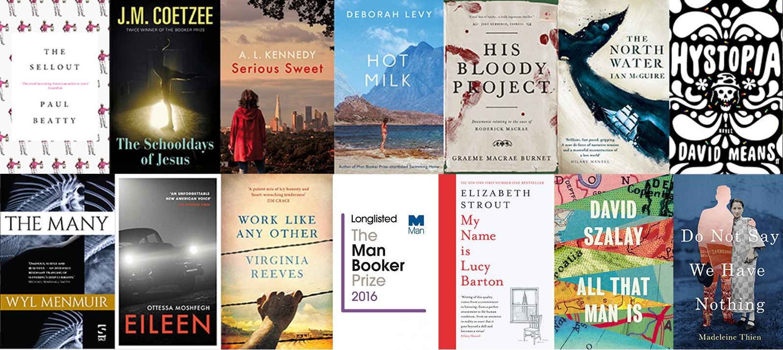 The Man Booker Prize Longlist 2016 | A Little Blog of Books